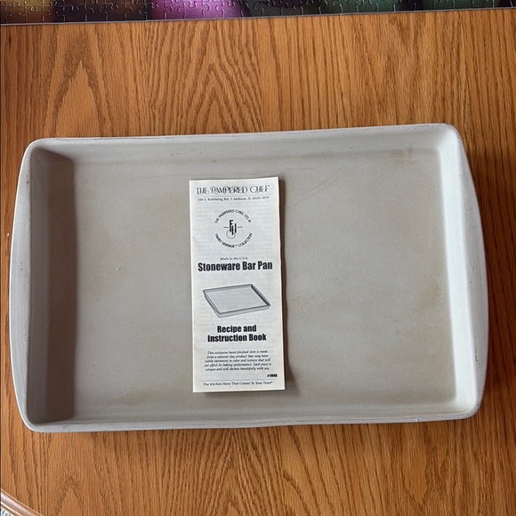 The Pampered Chef | Kitchen | The Pampered Chef Stoneware Bar Pan Gray ...